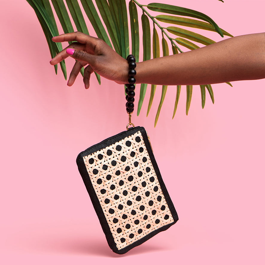 Handmade Rattan & Fabric Purses | Soli & Sun